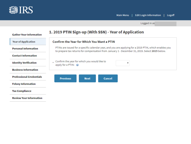 PTIN Application How to Guide